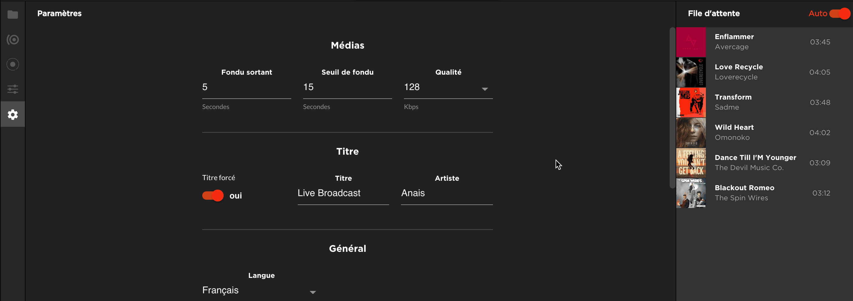 Diffuser de la musique en direct avec StudioKing – Centre d'aide RadioKing